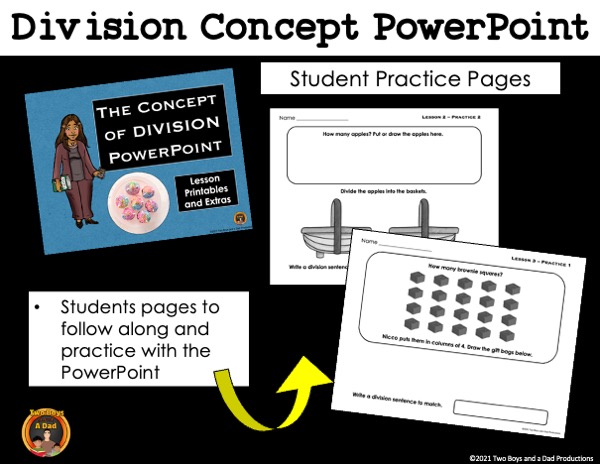 Division PowerPoint with Worksheet Printables | Made By Teachers