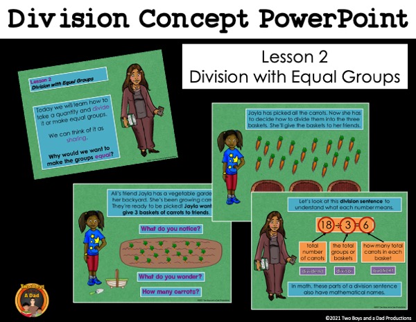 Division PowerPoint with Worksheet Printables | Made By Teachers