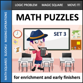 Math Puzzles for Early Finishers: Set 3 | Made By Teachers