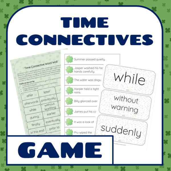 St Patrick's Time Connectives NO PREP Sentence Combining Game and ...