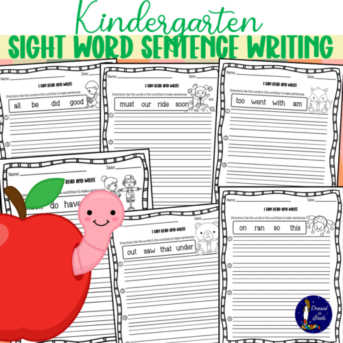 Kindergarten Sight Word Sentence Writing | Made By Teachers