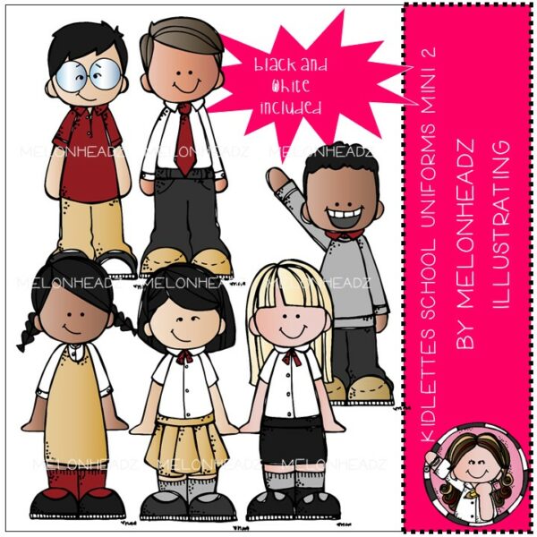 Kidlettes clipart reading MINI set 5 by Melonheadz | Made By Teachers