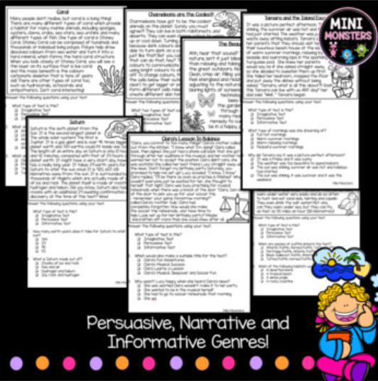2nd Grade Reading Comprehension Passages and Questions, Set 3 | Made By ...