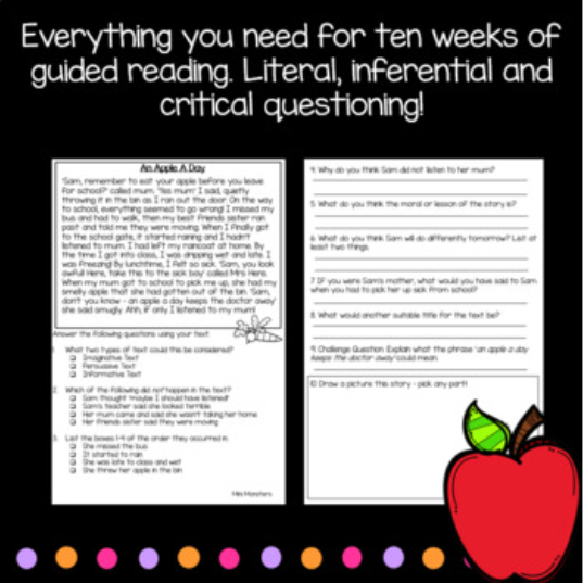 2nd Grade Reading Comprehension Passages and Questions, Set 4 | Made By ...