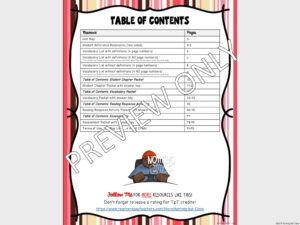 Chocolate Fever Novel Study Unit | Comprehension and Vocabulary with ...