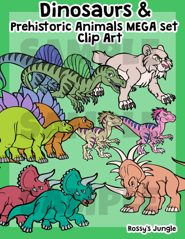 Dinosaurs and Prehistoric animals MEGA set | Made By Teachers