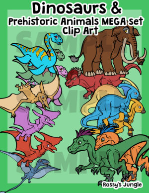Dinosaurs and Prehistoric animals MEGA set | Made By Teachers