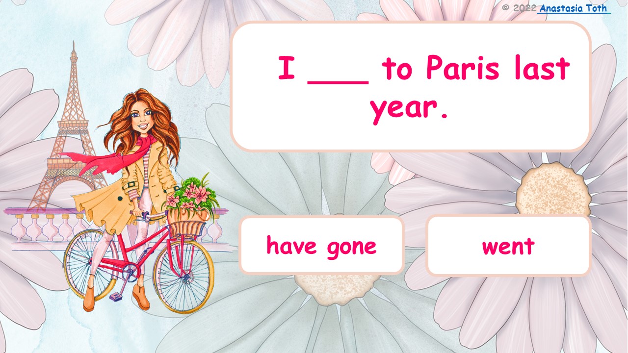 PRESENT PERFECT or PAST SIMPLE interactive game quiz test ESL activity ...