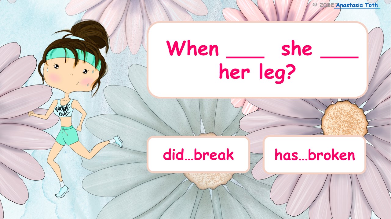 PRESENT PERFECT or PAST SIMPLE interactive game quiz test ESL activity ...