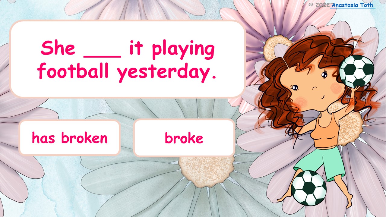 PRESENT PERFECT or PAST SIMPLE interactive game quiz test ESL activity ...