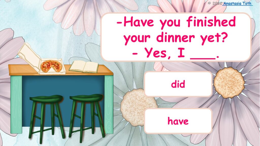 PRESENT PERFECT or PAST SIMPLE interactive game quiz test ESL activity ...