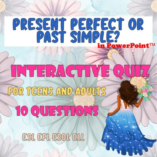 PRESENT PERFECT or PAST SIMPLE interactive game quiz test ESL activity ...