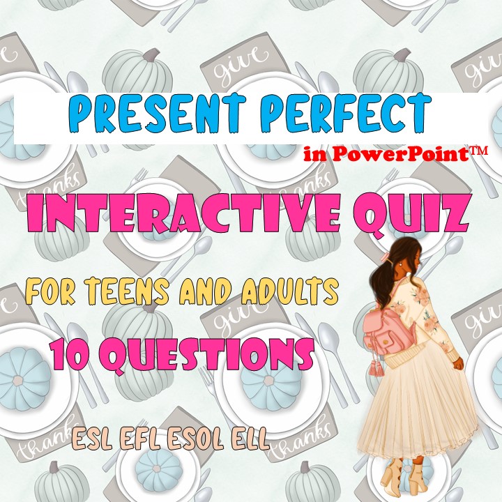 PRESENT PERFECT interactive game quiz | ESL grammar activity exercises ...