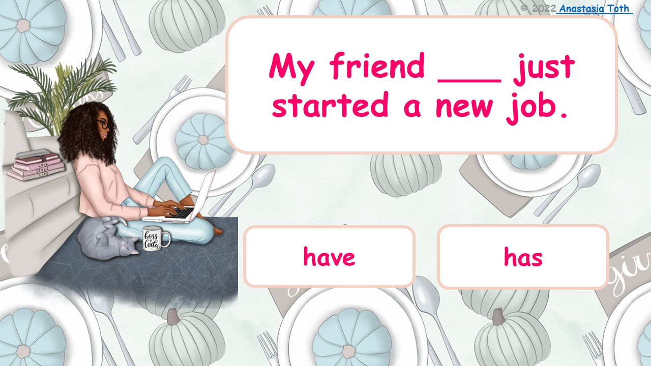 PRESENT PERFECT interactive game quiz | ESL grammar activity exercises ...