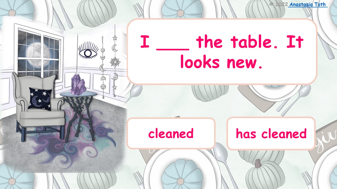 PRESENT PERFECT interactive game quiz | ESL grammar activity exercises ...