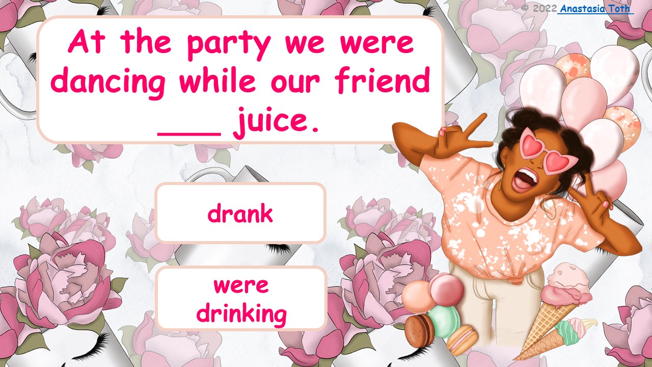 PAST SIMPLE VS PAST CONTINUOUS/PROGRESSIVE interactive game quiz esl ...