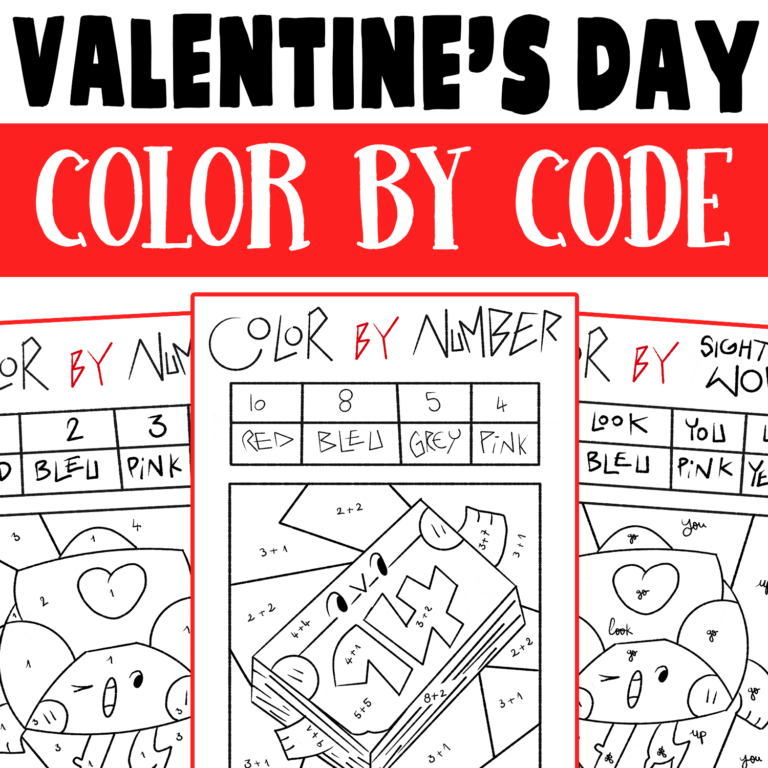 Valentine's Day Color By Code, Galentines day Color by Math, Color by ...