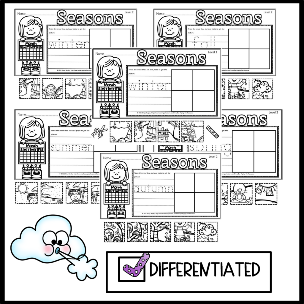 seasons picture sort | Made By Teachers