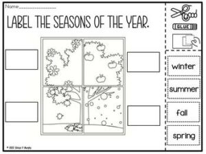 label the seasons | Made By Teachers