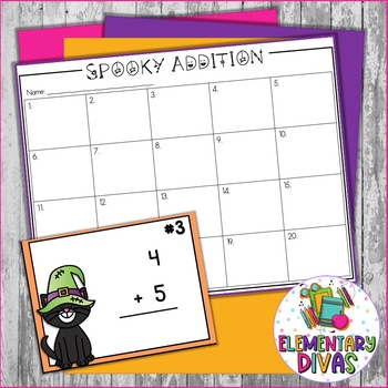 Addition to 20 Halloween Task Cards | Made By Teachers