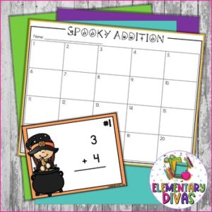 Addition to 20 Halloween Task Cards | Made By Teachers