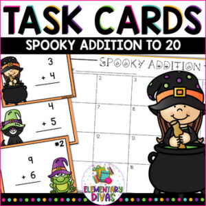 Addition to 20 Halloween Task Cards | Made By Teachers