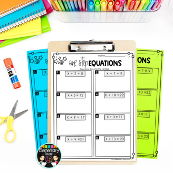 Solving Basic One Step Equations Practice | Made By Teachers