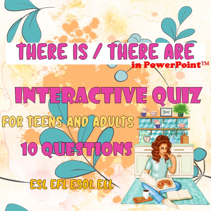 ESL grammar activities There is / are interactive game quiz for adults ...