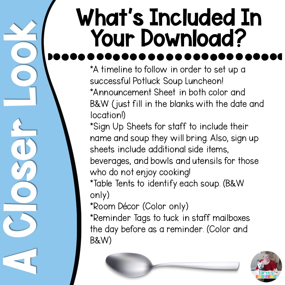 Staff Morale | Potluck Soup Luncheon | Staff Morale Booster | Made By ...