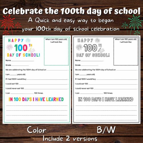 100th day of school activities for K, 1st, 2nd, 3rd, and 4th | Made By ...