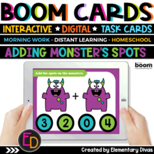 BOOM CARDS Adding Monster's Spots (Counting and Adding to 20 | Made By ...
