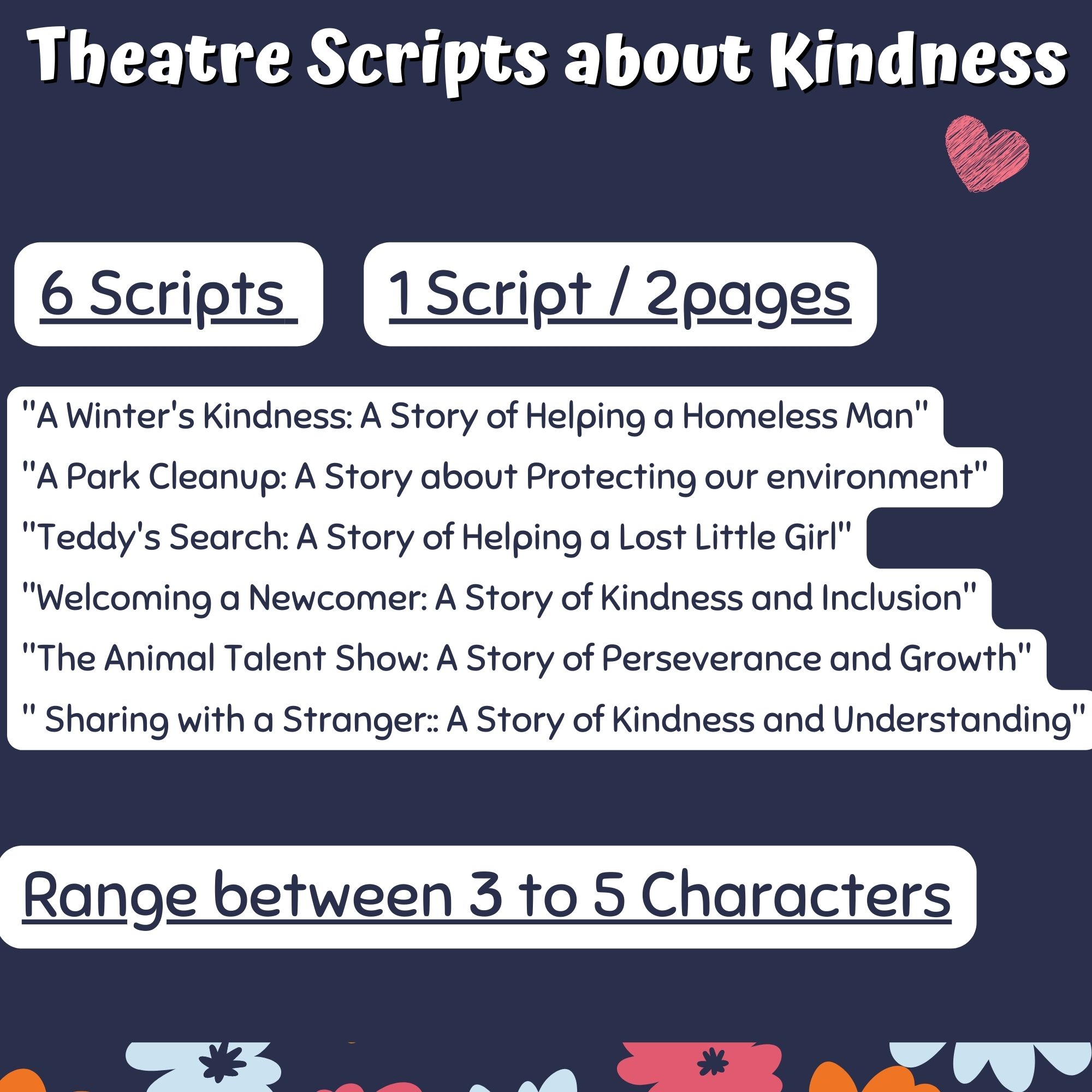 Reader's Theatre Scripts about Kindness - 100th day of school | Made By ...