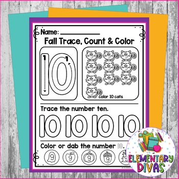 OCTOBER FALL Preschool NO PREP Worksheet Packet (Pre-K) | Made By Teachers