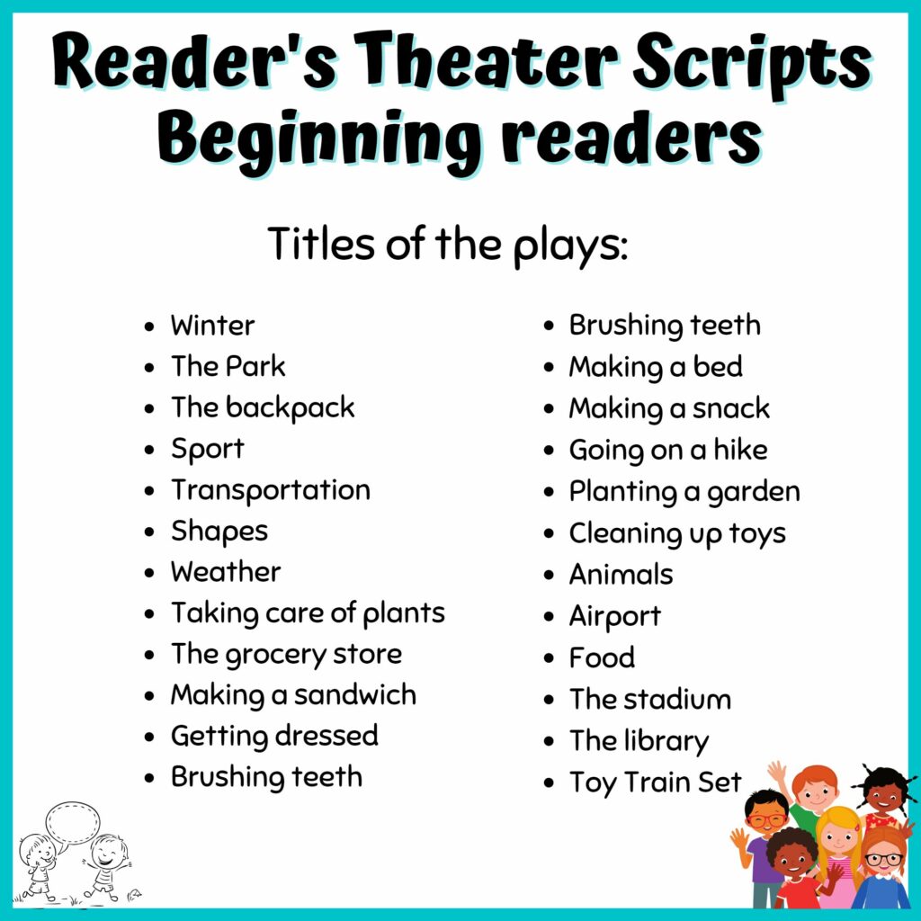 Reader's Theater Scripts for Kindergarten,First Grade| 100th day of ...
