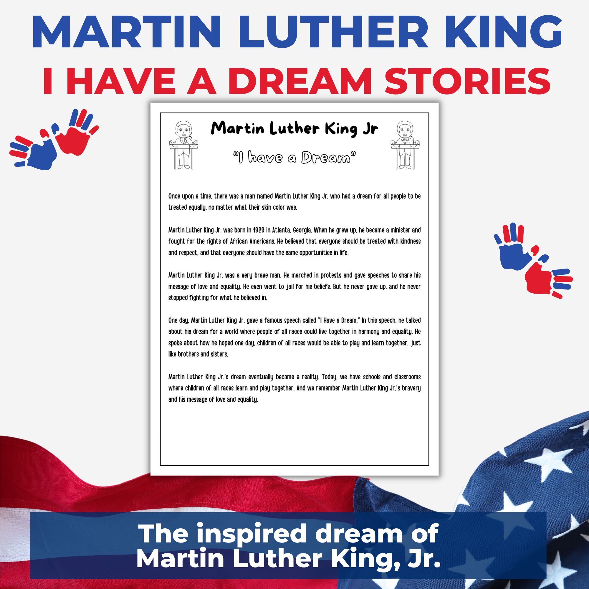 I have a dream inspired stories | Martin Luther King - black history ...