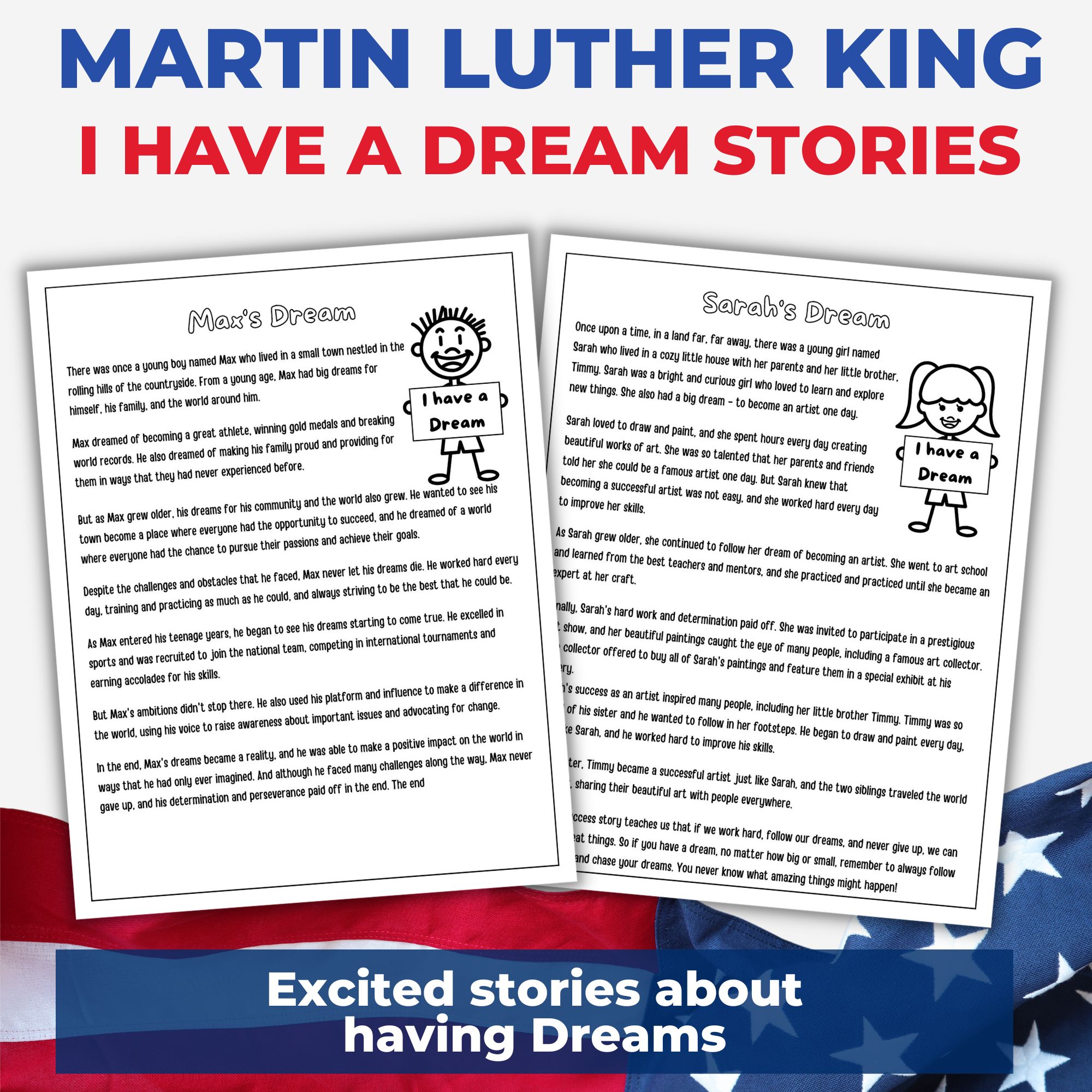 I have a dream inspired stories | Martin Luther King - black history ...