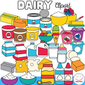 Dairy food Clip Art - Food Group Clip Art | Made By Teachers