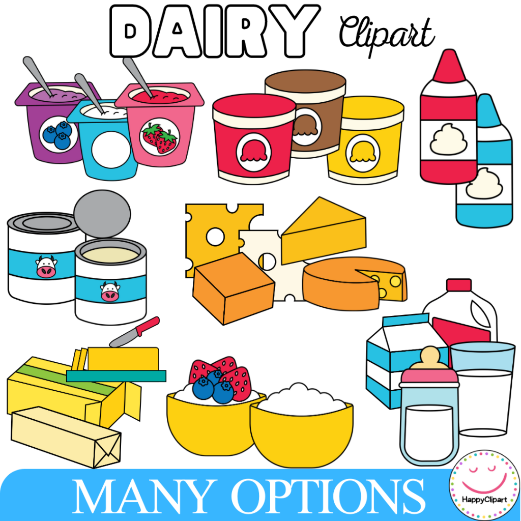 Dairy food Clip Art - Food Group Clip Art | Made By Teachers