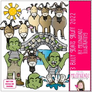 Billy Goats Gruff clipart COMBO PACK by Melonheadz 2022 | Made By Teachers