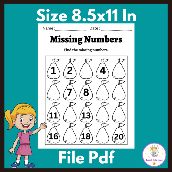 Missing Numbers Worksheets | Number Recognition 1-20 | Made By Teachers