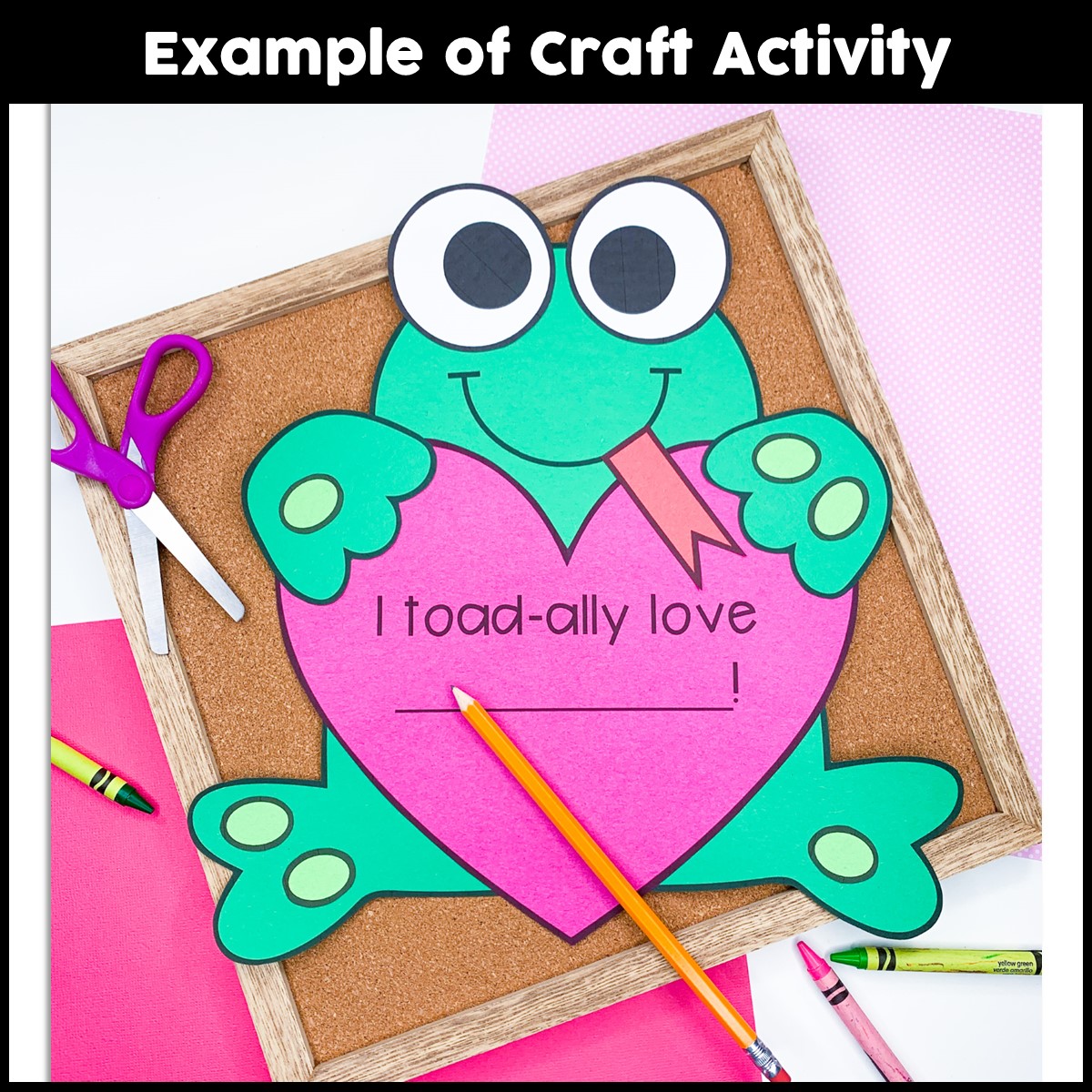 Valentines Day Frog Craft | Valentine's Day Activities | Frog Bulletin ...