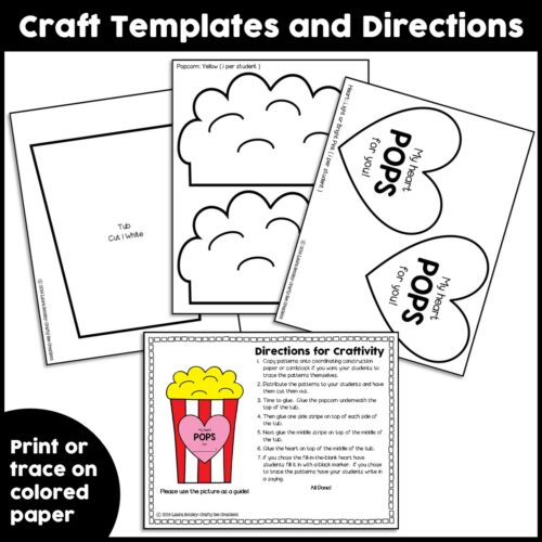 Valentines Day Popcorn Craft | Valentines Day Activities | Bulletin ...