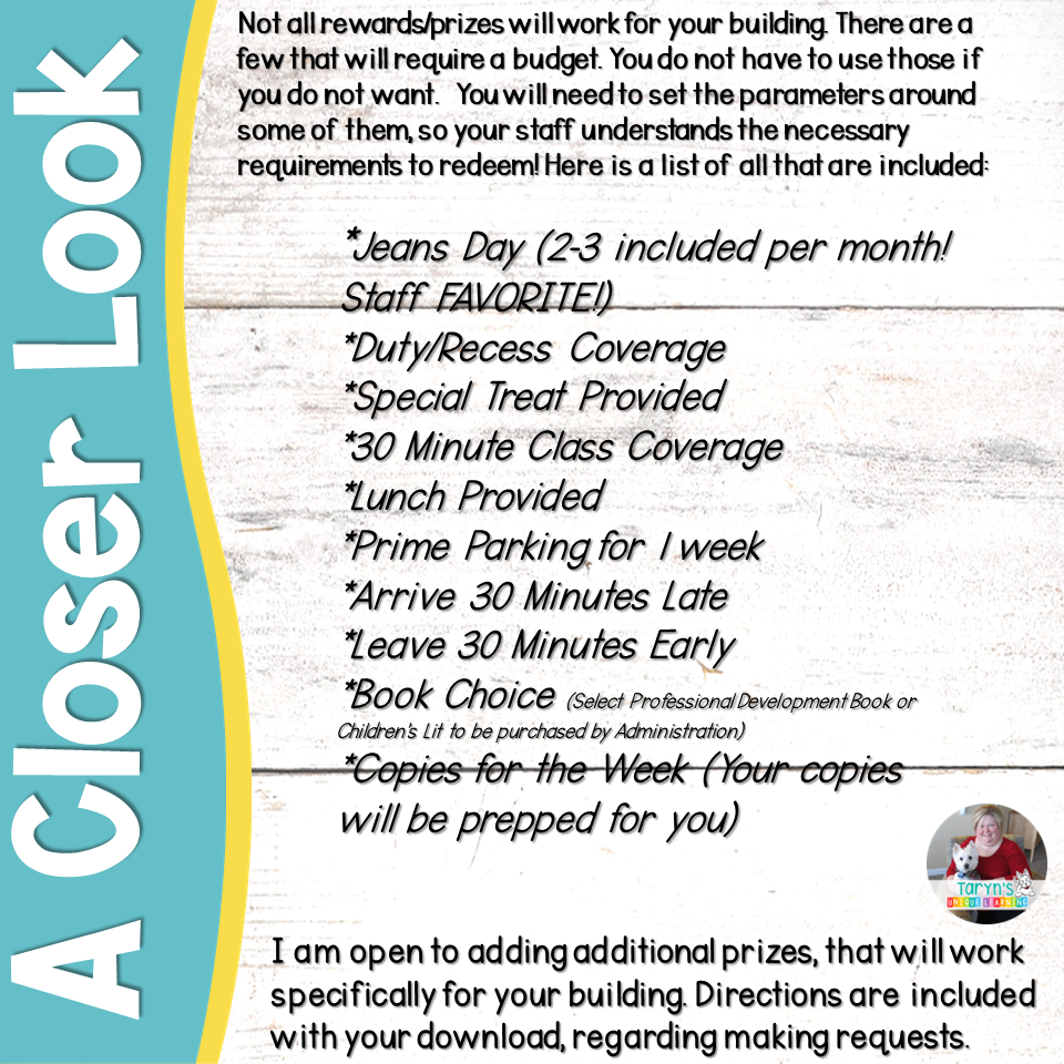 Staff Morale | Scratch Off Tickets | Made By Teachers