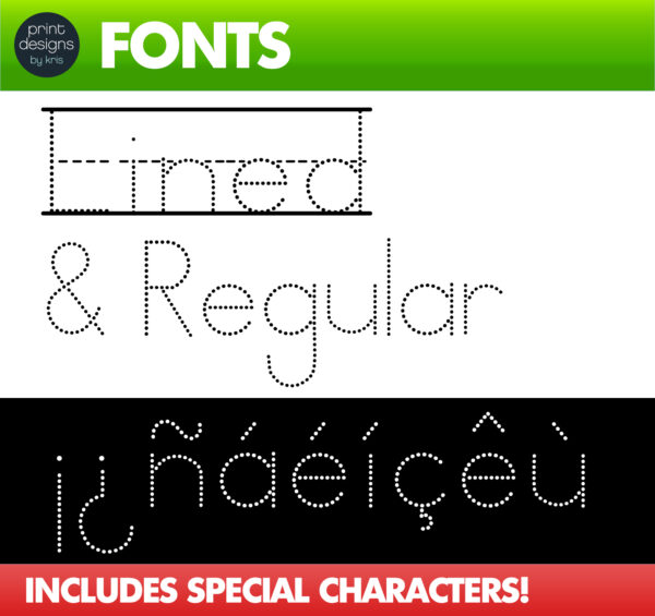 Font for Tracing Letters - Letter Tracing Font - Trace the alphabet ...