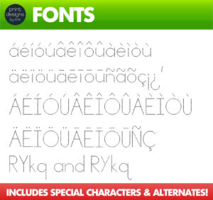Font for Tracing Letters - Letter Tracing Font - Trace the alphabet ...