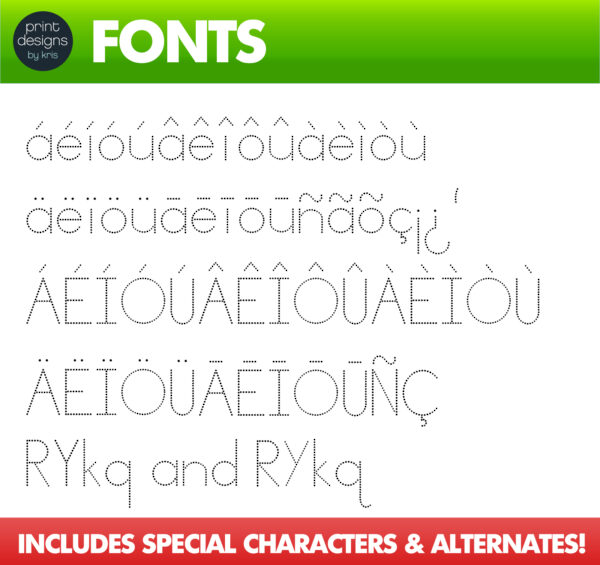 Font for Tracing Letters - Letter Tracing Font - Trace the alphabet ...