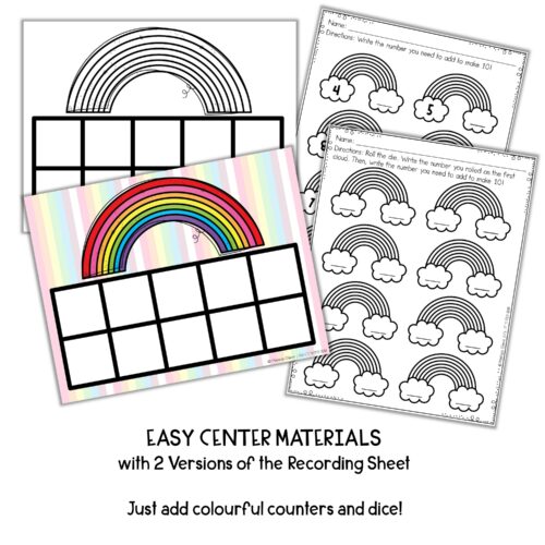 Math Craft - Ways to Make 10 Rainbow - Friends of Ten | Made By Teachers