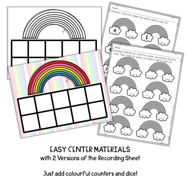 Math Craft - Ways to Make 10 Rainbow - Friends of Ten | Made By Teachers