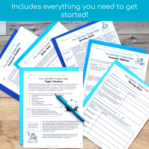 The Odyssey Theme Park: End-of-Unit Project (Paper and Digital ...