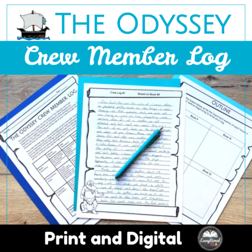 The Odyssey Crew Member Log - Print and Digital - Great for narrative ...